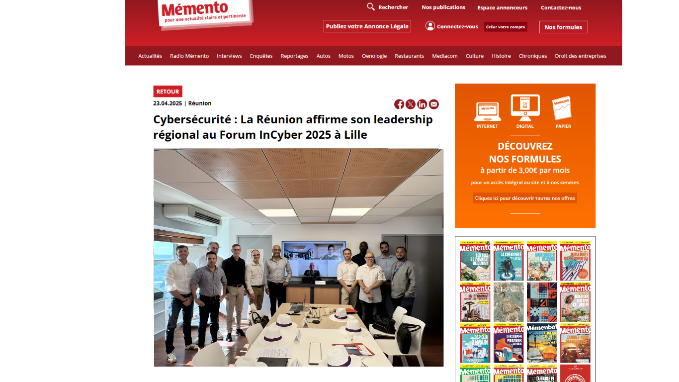 Cyber Réunion Cybersécurité Sécurité Informatique Réunion Thd